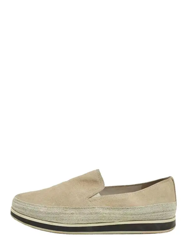 Prada Suede Slip-on Sneakers - Neutrals