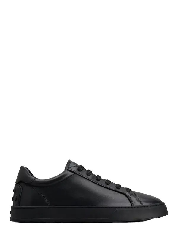 TOD'S Leather Low-top Sneakers - Black
