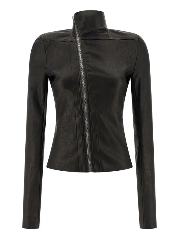 Rick Owens Gary Leather Jacket - Black