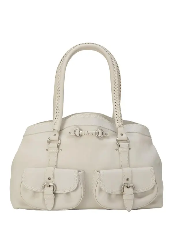 Dior Calfskin My Frame Bag - White