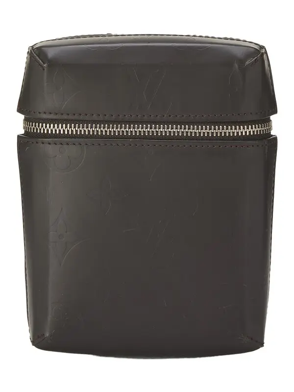 LOUIS VUITTON Monogram Glace Ray Pouch - Brown