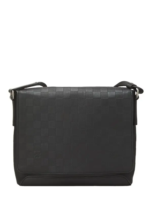 LOUIS VUITTON Damier Infini District Nm Messenger Bag - Black