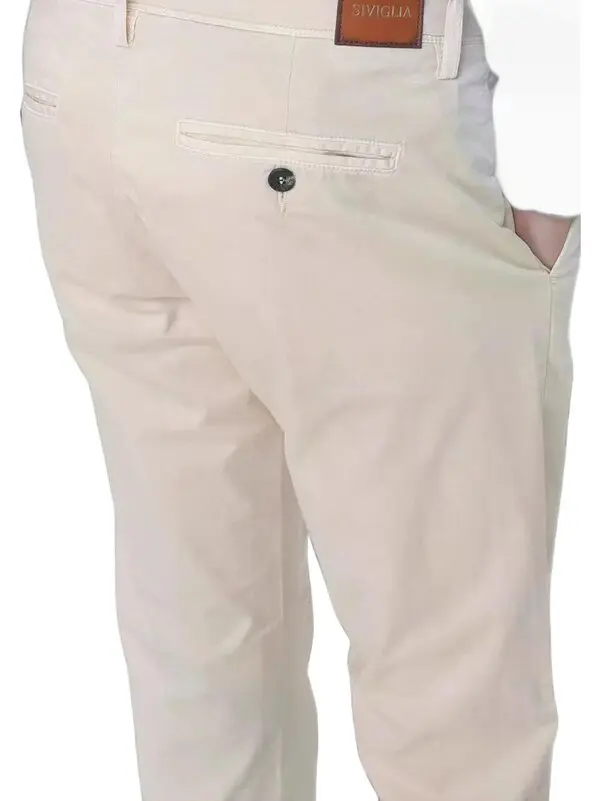 SIVIGLIA Stretch-cotton Chino Trousers - Neutrals
