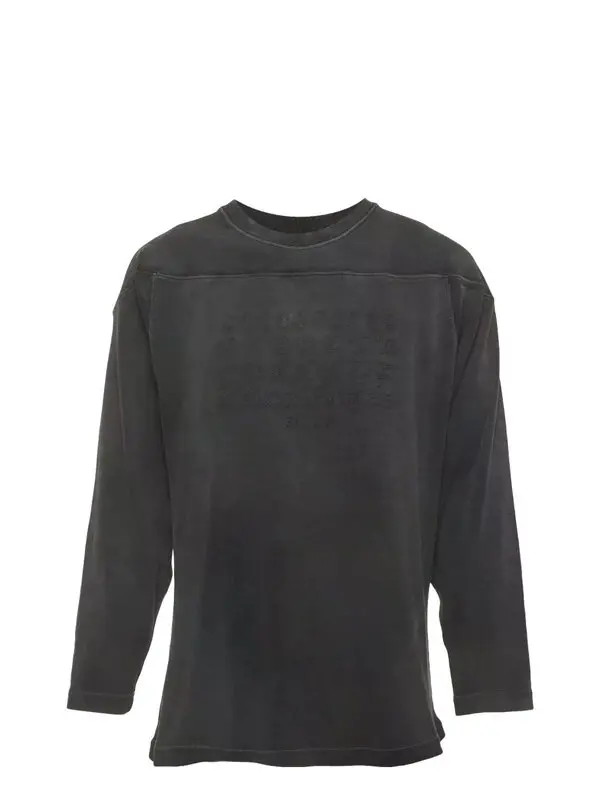 MAISON MARGIELA Logo Print Crew Neck Sweatshirt - Grey