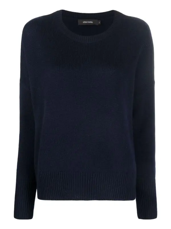 LISA YANG Mila Round Neck Jumper - Black