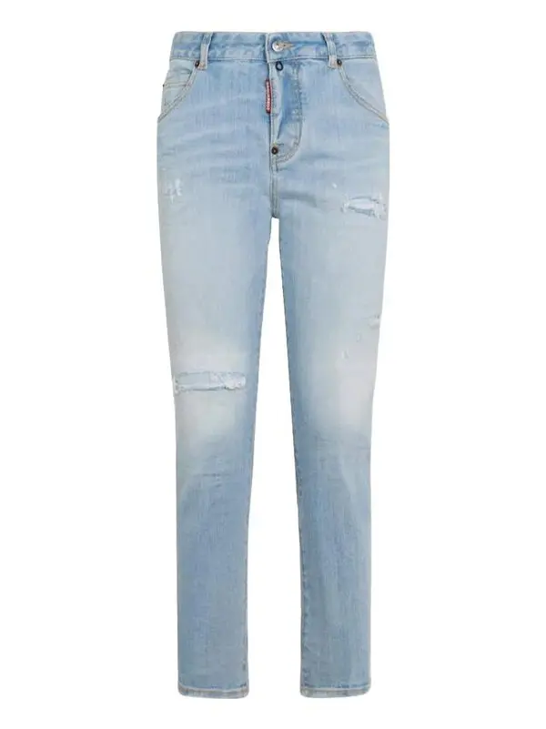 Dsquared2 Distressed Skinny Jeans - Blue