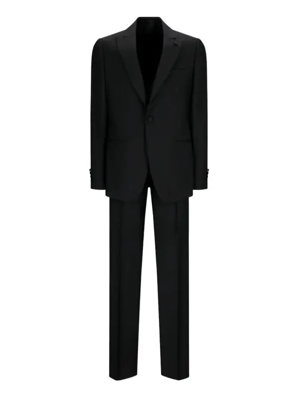 LARDINI Single-button Suit - Black