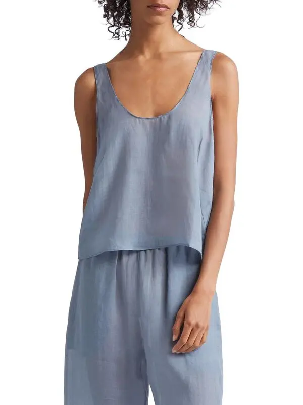 LESET Niko Scoop Neck Tank - Mist
