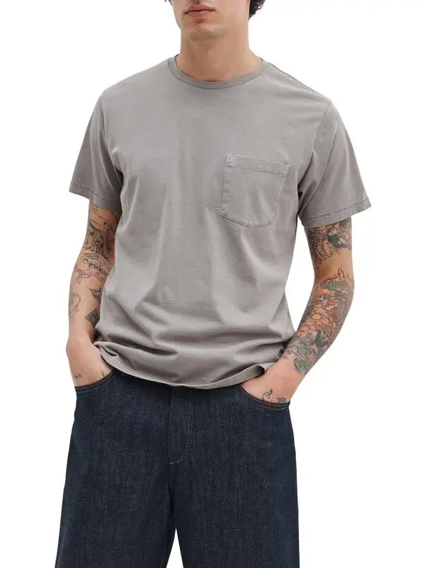 Rag & Bone Classic Fit Garment Dye Pocket T-shirt - Gran