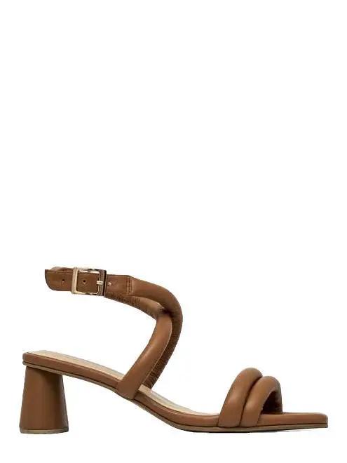 ALTA Renatta Padded Strap Block Heel Sandals - Brown