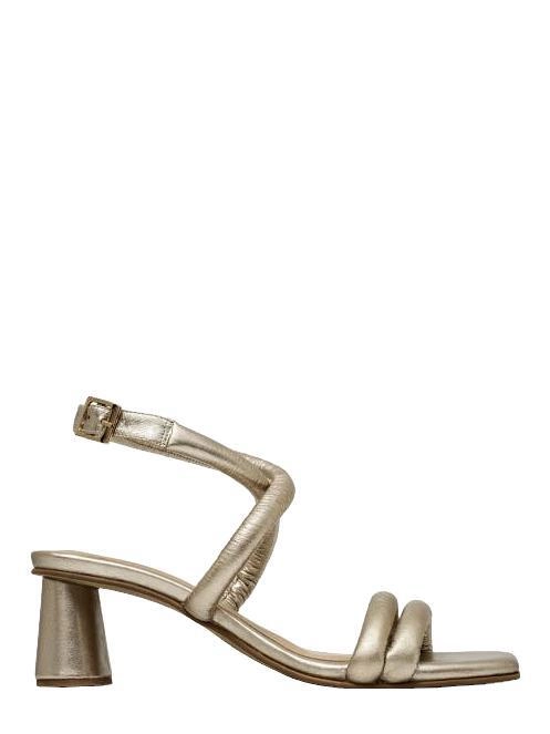 ALTA Renatta Padded Strap Block Heel Sandals - Gold