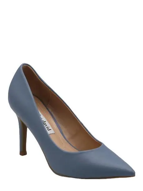 CHARLES DAVID Geno Pointed Toe Pump - Blue