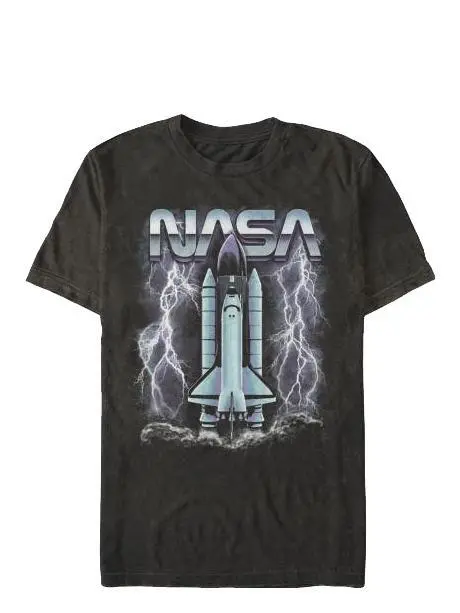 NASA Lightning Launch Graphic T-shirt - Black