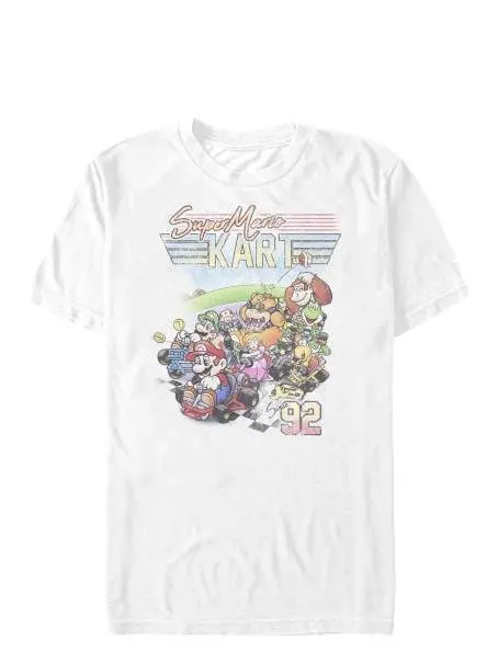 NINTENDO Mario Kart 90s Graphic T-shirt - White