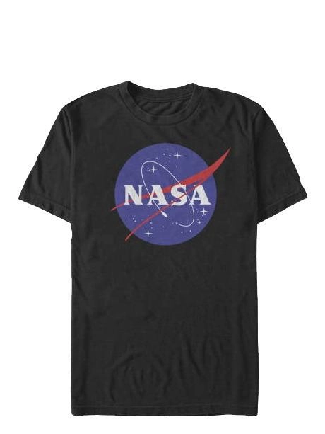 NASA Circle Logo Short Sleeve Graphic T-shirt - Black