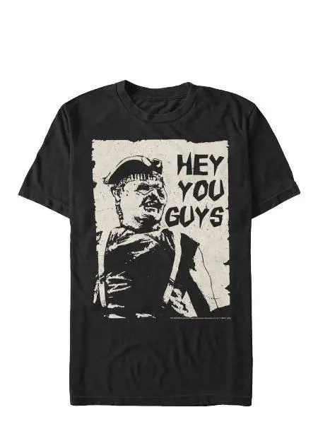 THE GOONIES Sloth Hey You Guys Graphic T-shirt - Black