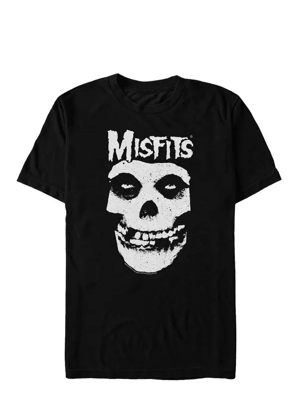 MISFITS Classic Fiend Skull Logo Short Sleeve Graphic T-shirt - Black