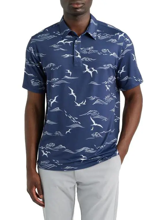 KAHALA Huakai Brrr° Performance Polo - Navy