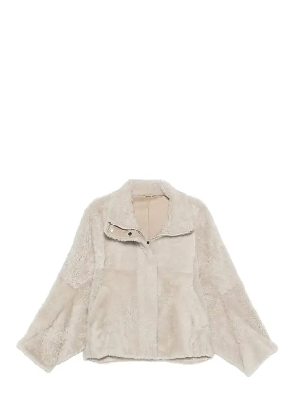 Brunello Cucinelli Shearling Jacket - Gray