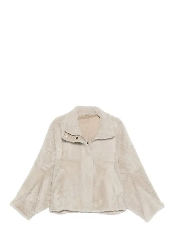 Brunello Cucinelli Shearling Jacket - Gray