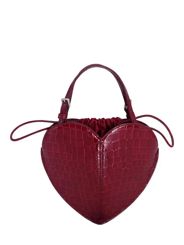 ROTATE BY BIRGER CHRISTENSEN Heart Shape Drawstring Top Handle Bag - Red