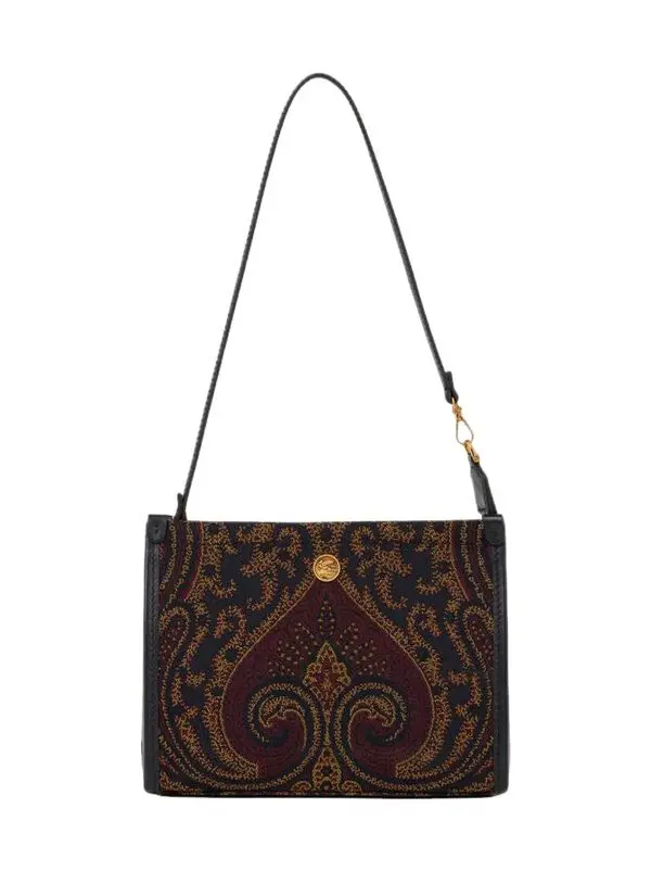 Etro Jacquard Paisley Pouch - Blue