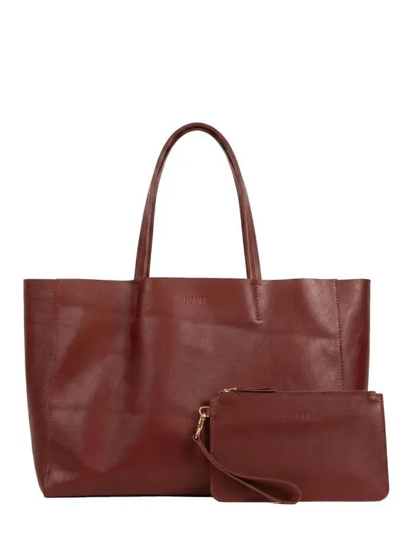 HAMEL ATELIER Ravello Leather Tote Bag - Red