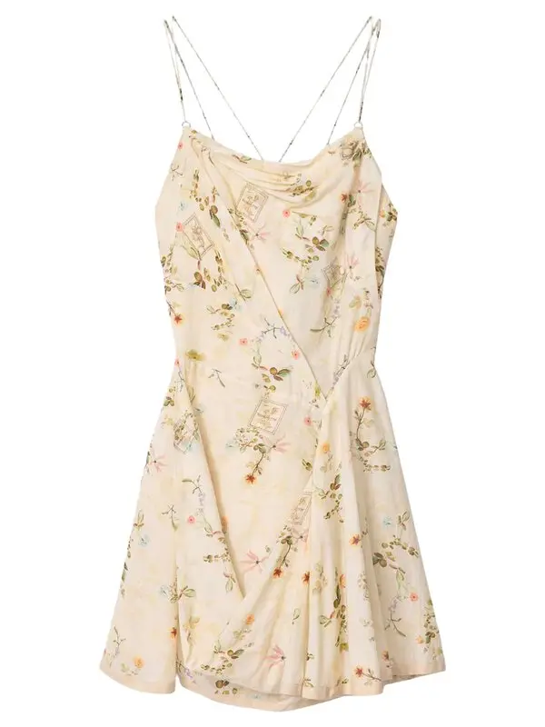 ALLSAINTS Floral Claire Mini Dress - White