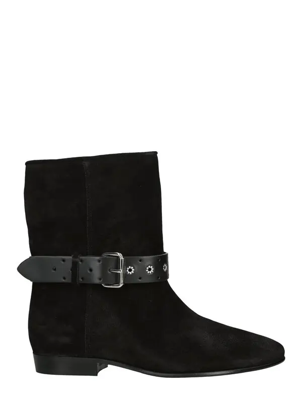 Isabel Marant Étoile Suede Reena Ankle Boots - Black