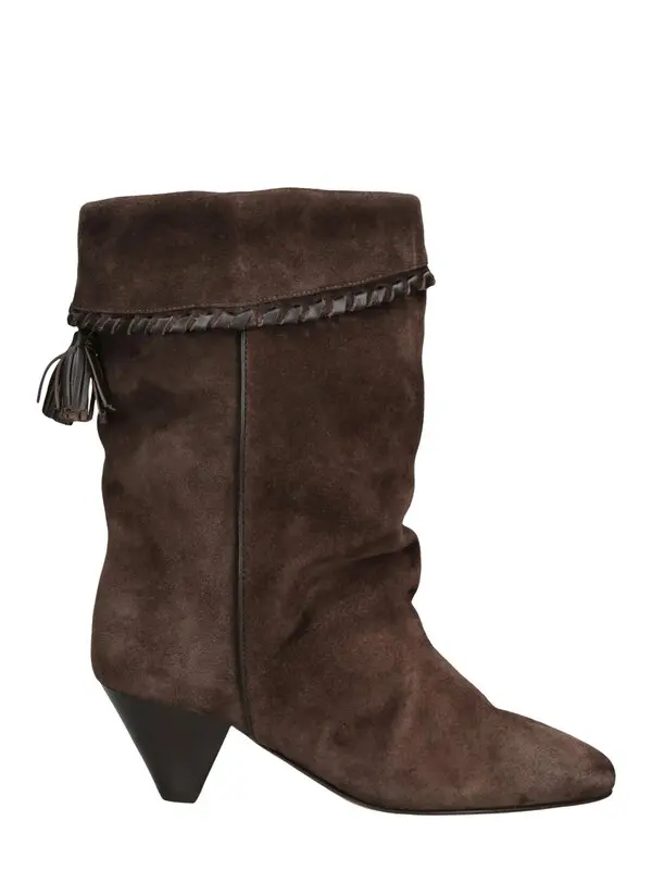 Isabel Marant Étoile Suede Heeled Boots - Brown