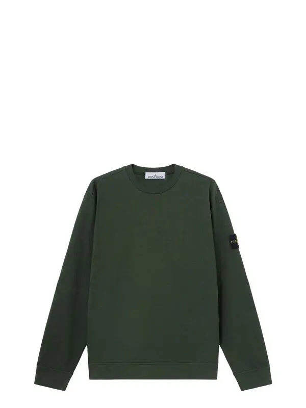 Stone Island Regular-fit Crewneck Sweatshirt - Juniper