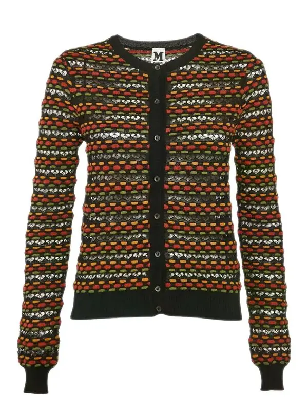 Missoni Knit Wool Cardigan - Black