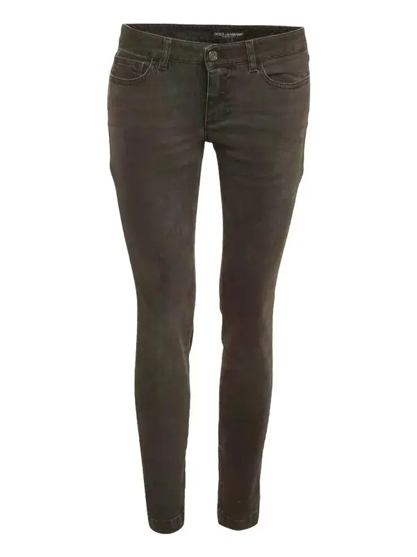 Dolce & Gabbana Faded Finish Skinny Jeans - Grey