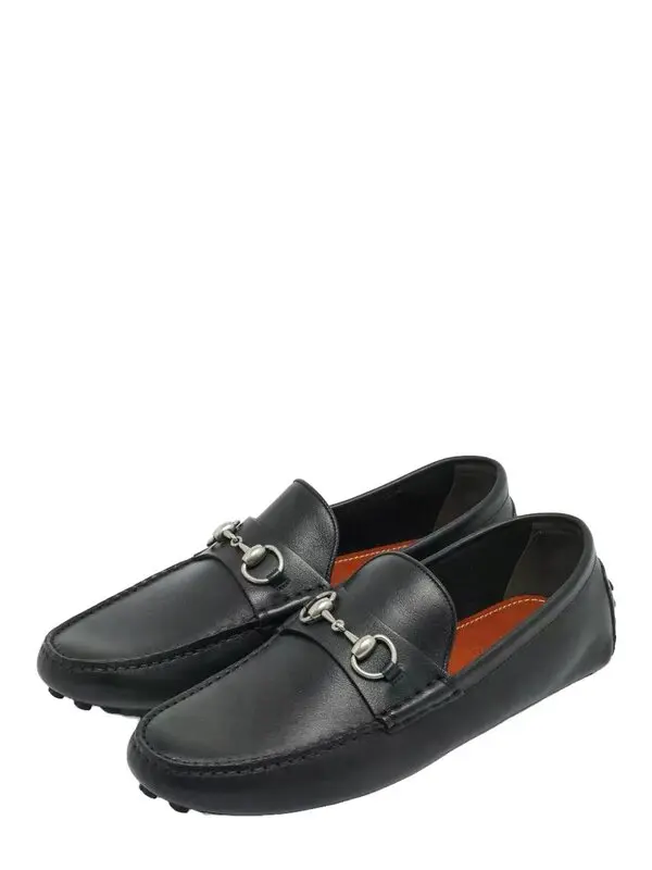 Gucci Horsebit Leather Loafers - Black