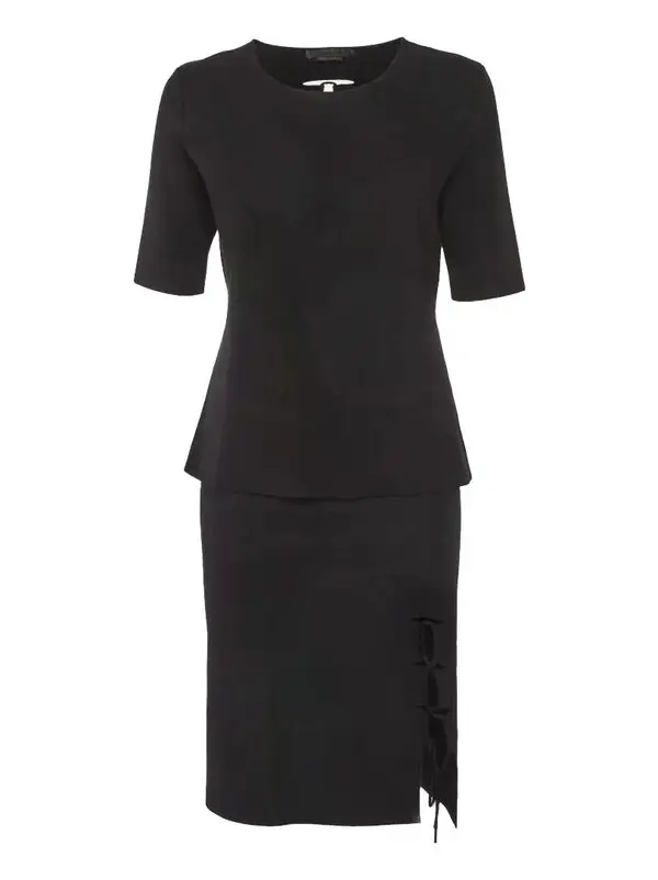 Alexander Wang Lace-up Skirt Set - Black