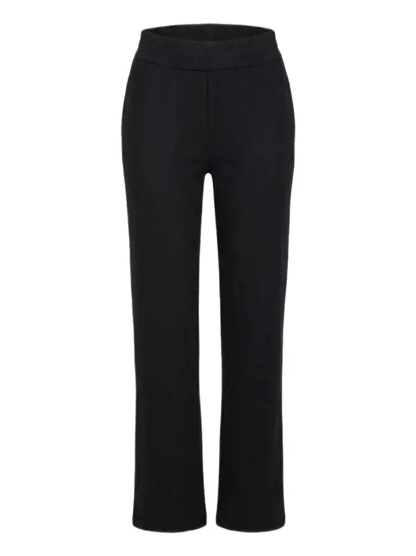Emporio Armani Logo Embellished Track Pants - Black