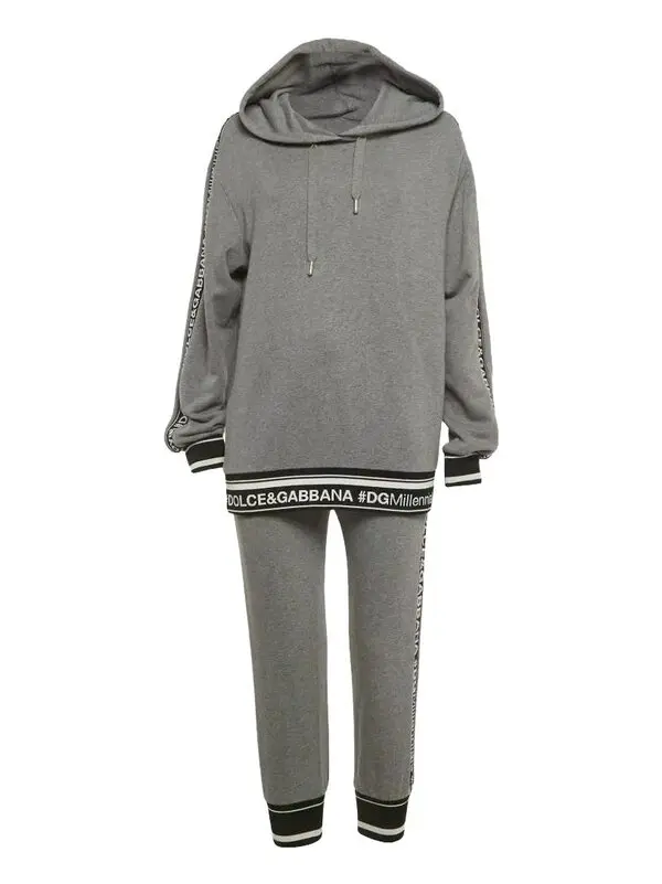 Dolce & Gabbana Logo Trim Tracksuit - Grey