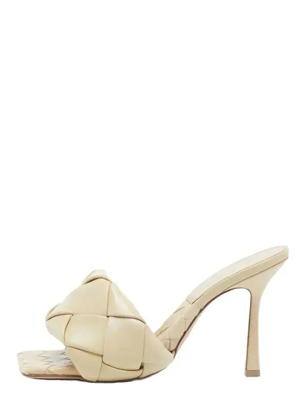Bottega Veneta Lido Heeled Sandals - Neutrals