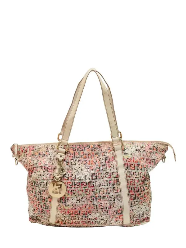 Fendi Superstar Zucchino Floral-print Tote Bag - Neutrals