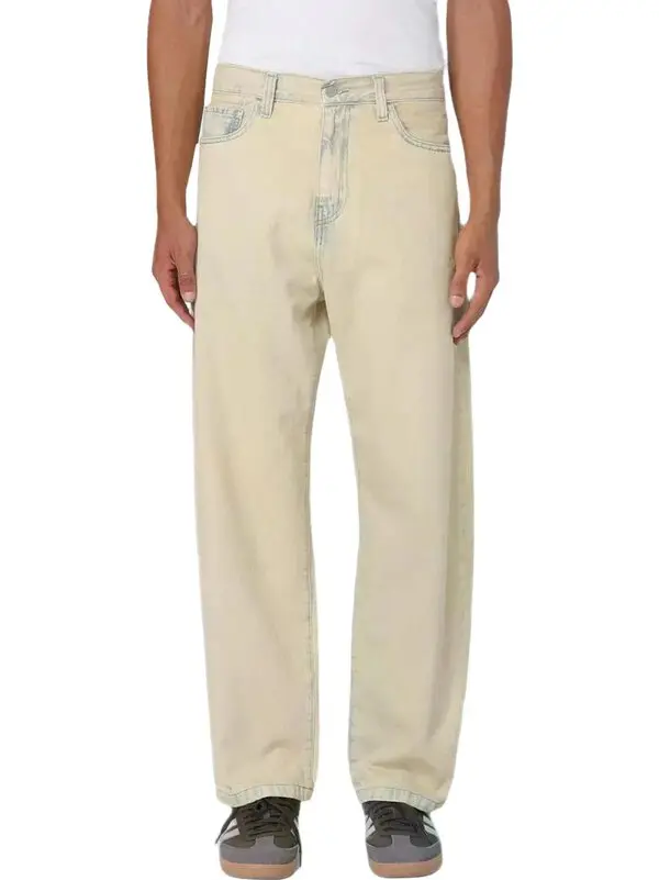 Carhartt Work In Progress Logo-patch Straight-leg Jeans - Blue