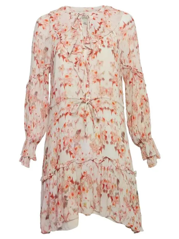 ALLSAINTS Floral Print Mini Dress - Neutrals