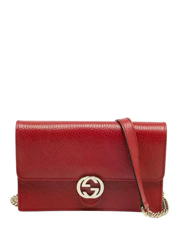 Gucci Interlocking G Wallet Cross Body Bag - Red
