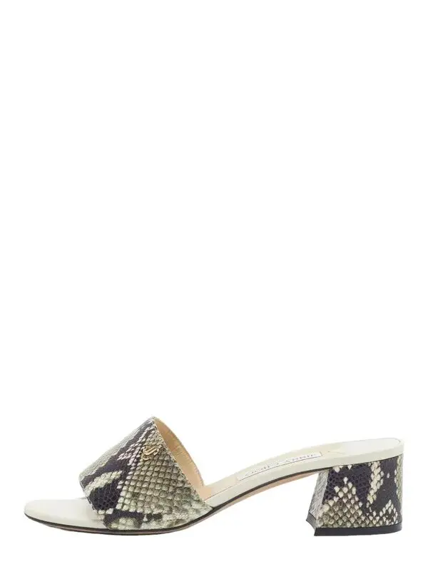 JIMMY CHOO Nanda Slide Sandals - Green