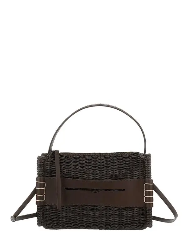 JW Anderson Woven Leather Loafer Bag - Multicolor