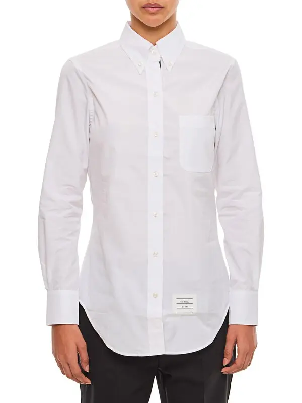 Thom Browne Classic Point Collar Poplin Shirt - Multicolor