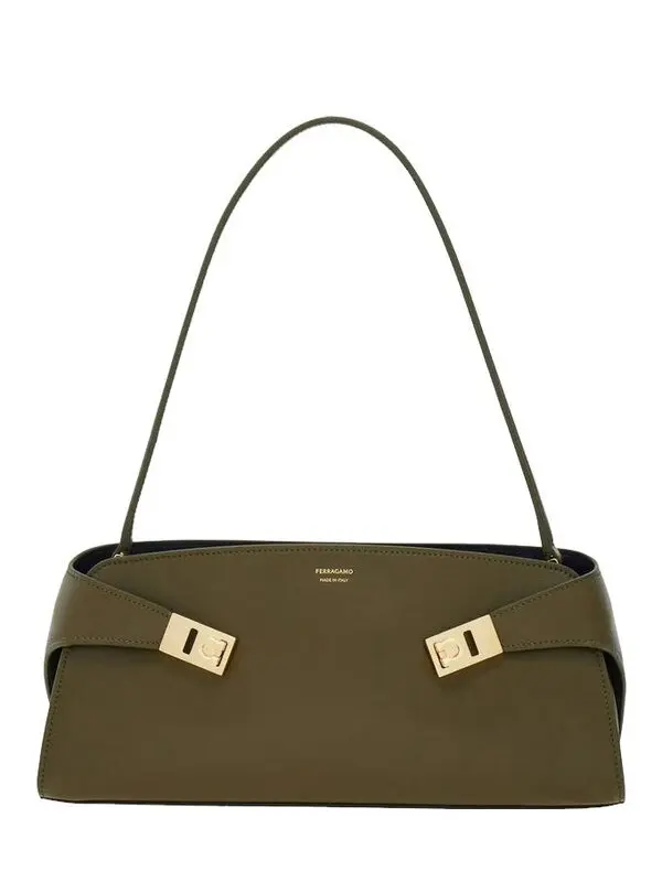 FERRAGAMO East-west Hug Shoulder Bag - Green