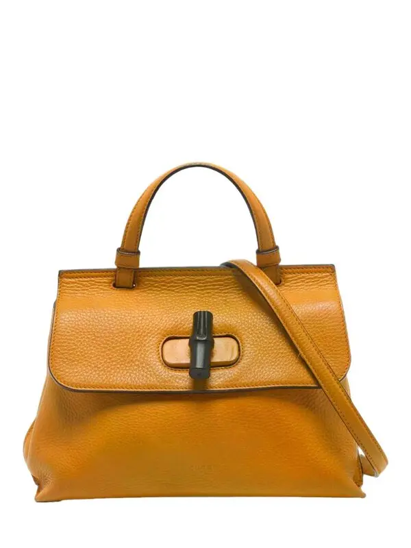 Gucci Bamboo Daily Tote Bag - Orange