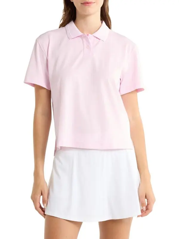 G/fore Tux Boxy Golf Polo - Blush