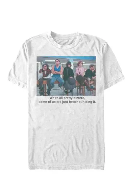 THE BREAKFAST CLUB We're All Pretty Bizarre Graphic T-shirt - White