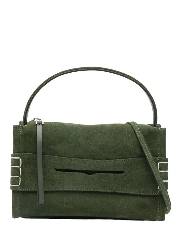 JW Anderson Suede Satchel Bag - Green